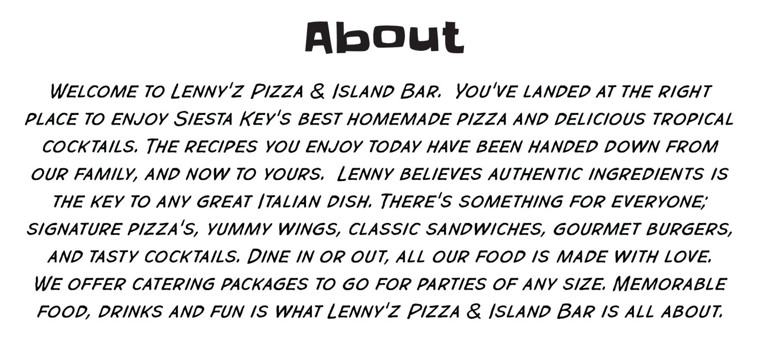 Home | Lenny'z Pizza